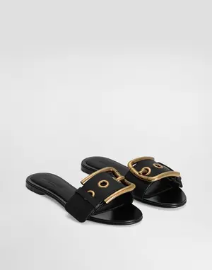 Dolce & Gabbana Cowhide Flat Slippers