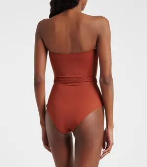 Johanna Ortiz Belted Swimsuit - Brown