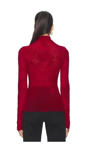 Free People You Decide Long Sleeve - Deep Cherry