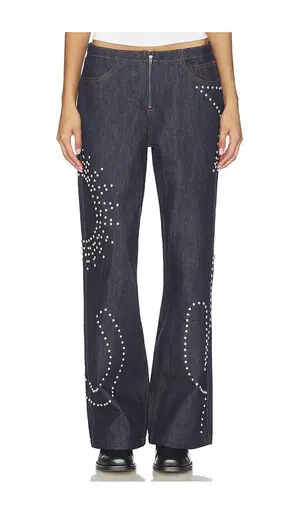 UNDERSTATED LEATHER Texas Sun Wide Leg Jean