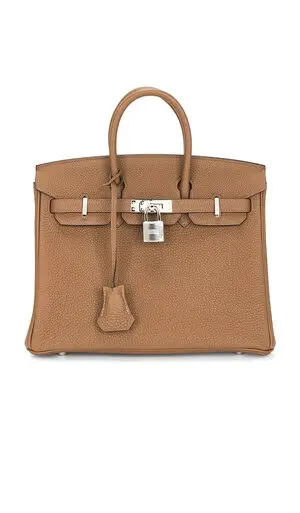 FWRD RENEW Hermes Togo Birkin 25 Handbag - Alezan