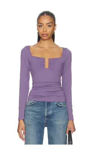 Women's Square Neck Long Sleeve Blouses