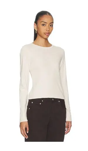 PERFECTWHITETEE Jamie Recycled Cotton Long Sleeve - Sugar