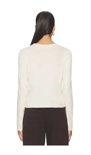 PERFECTWHITETEE Jamie Recycled Cotton Long Sleeve - Sugar