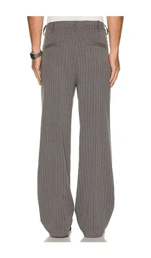 KROST Herringbone Pleated Trousers