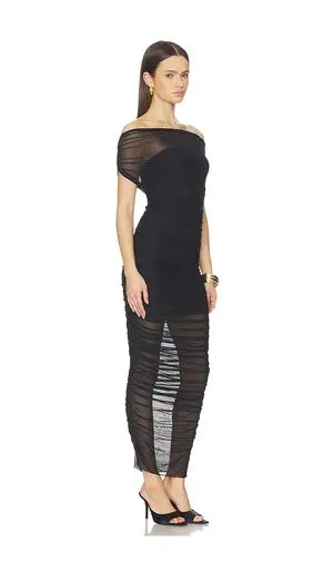 SEROYA Noel Mesh Midi Dress
