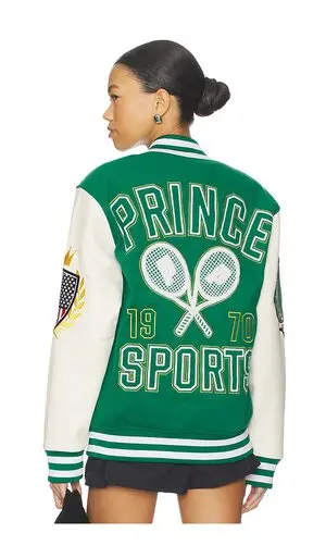 PRINCE TENNIS Sports Varsity Jacket - Green