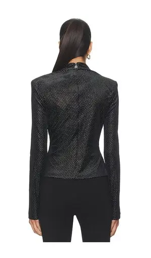 ROTATE BY BIRGER CHRISTENSEN Velvet Draped Top