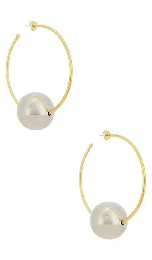Isabel Marant Elina Large Hoop Earrings - Dore & Silver