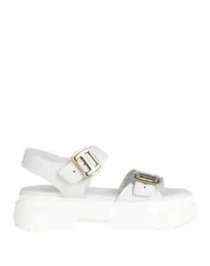 Hogan Leather Sandals - White