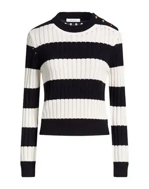 Max Mara Wool And Cashmere Striped Sweater - Blue