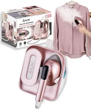SALAV Deluxe Duopress Steam Station - Rose Gold
