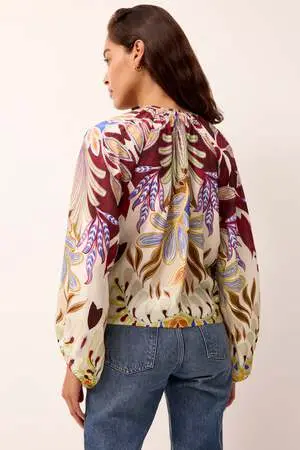 MARIE OLIVER Arabella Printed Blouse - Tranquility