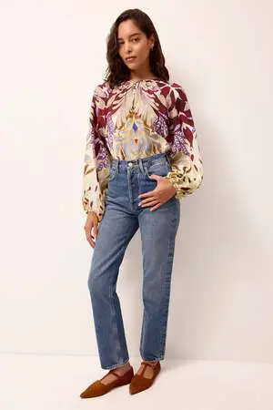 MARIE OLIVER Arabella Printed Blouse - Tranquility