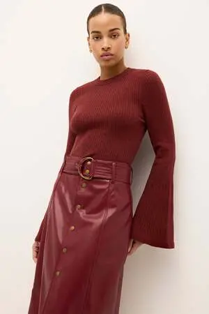 MARIE OLIVER Carrey Top - Rust