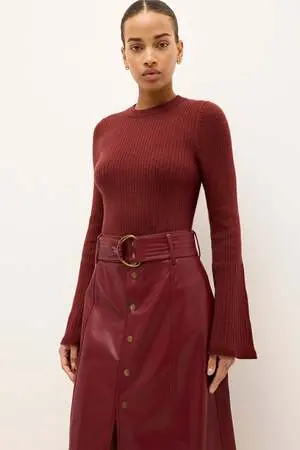 MARIE OLIVER Carrey Top - Rust
