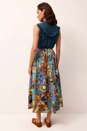 MARIE OLIVER Wesley Cropped Knit Top - Sea