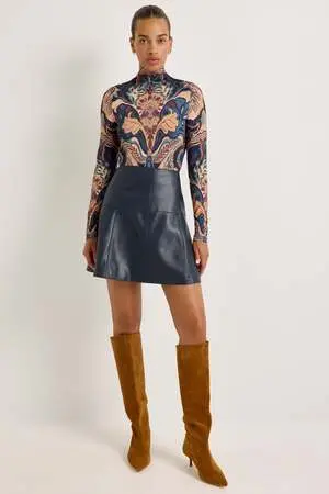 MARIE OLIVER Crawford Skirt - Naval