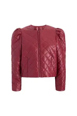 MARIE OLIVER Faison Quilted Moto Jacket