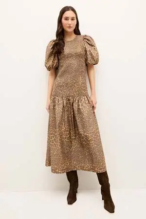 Marie Oliver Animal Print Day Dresses