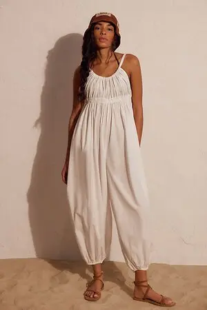 Free People Frannie Jumpsuit - Ivory