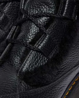 Dr. Martens Buzz Lace Up Faux Fur Lined Leather Boots - Black