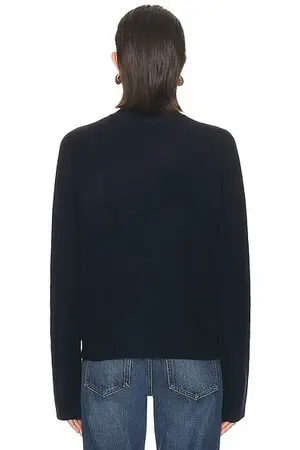 TOTEME Hammered Button Cardigan - Navy