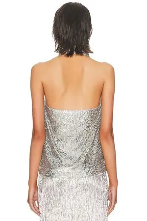 Stella McCartney Fil Coupe Alterneck Top