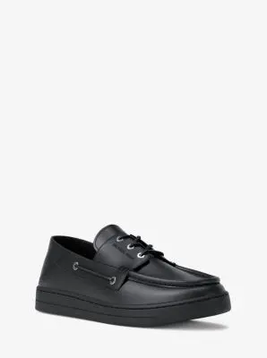 Michael Kors Aiden Leather Loafers - Black