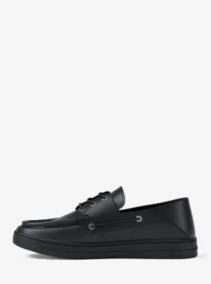Michael Kors Aiden Leather Loafers - Black