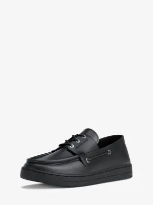 Michael Kors Aiden Leather Loafers - Black
