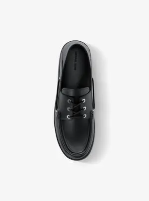 Michael Kors Aiden Leather Loafers - Black