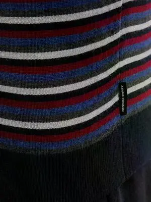 Armani Exchange Striped-pattern Round-neck Sweater