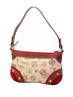 Loewe 2006 160th Anniversary Suede Trimmed Shoulder Bag
