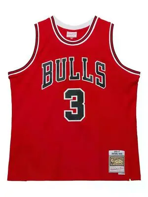 Mitchell & Ness X Nba Chicago Bulls Dwyane Wade Jersey - Red