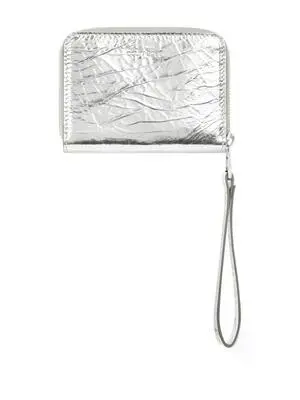 COURREGES Zipped Compact Wallet - Silver