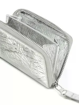 COURREGES Zipped Compact Wallet - Silver