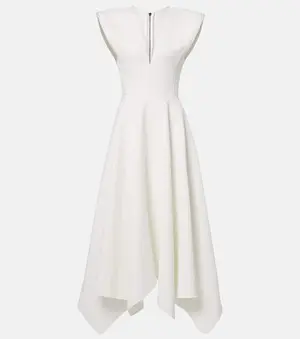 Maticevski Empath Draped Midi Dress - White
