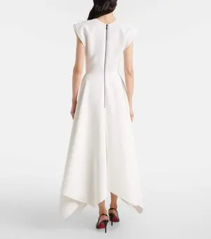 Maticevski Empath Draped Midi Dress - White