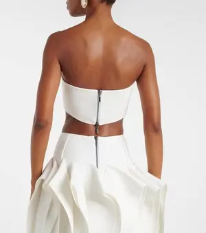 Maticevski Streaming Draped Midi Skirt