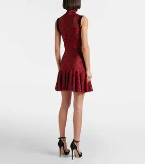 Alexander McQueen Plaid Minidress - Red