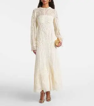 Simkhai Embroidered Maxi Dress