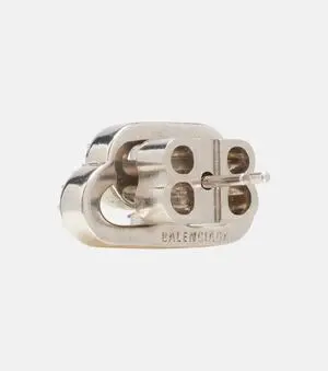 Balenciaga Bb Embellished Earrings - Silver