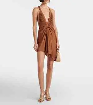 Christopher Esber Draped Jersey Mini Dress