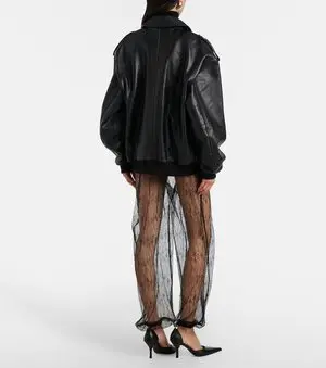 THE FRANKIE SHOP Orissa Sheer Wide-leg Pants