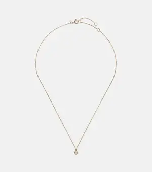 STONE AND STRAND Clover 14kt Pendant Necklace With Diamonds - Gold