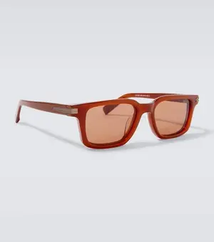 Zegna Rectangle Sunglasses - Brown