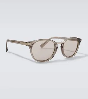 Zegna Round Frame Sunglasses - Brown