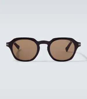 Zegna Round Frame Sunglasses - Brown