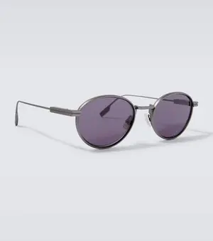 Zegna Round Frame Sunglasses